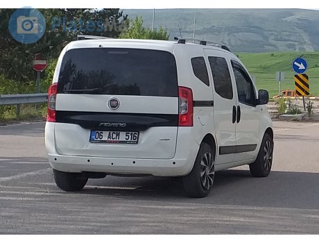 06 ACM 516, FIAT Fiorino (Ankara) License plate of Turkey