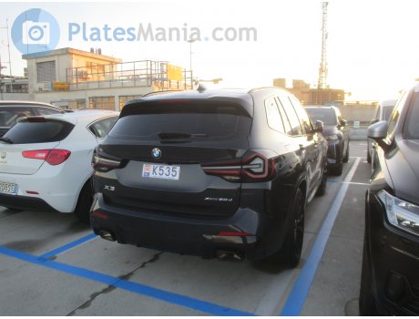 K535, BMW X3 , License plate of Monaco