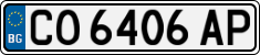 CO 6406 AP, Volvo 940 (Sofia Oblast) License plate of Bulgaria