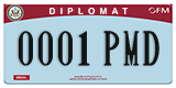 0001 PMD, Mercedes-Benz E-Klasse (Brunei) License plate of the USA ...