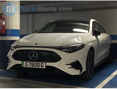 G 7600 G, Mercedes-Benz CLA-Klasse License plate of Gibraltar