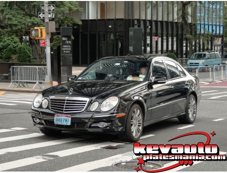 0001 PMD, Mercedes-Benz E-Klasse (Brunei) License plate of the USA ...