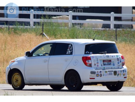 1A KWK9U, Scion xD (Idaho / Ada) License plate of the USA