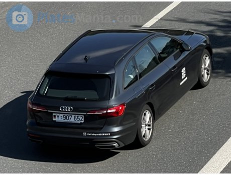 Y 907652, Audi A4 (Bundeswehr) German license plate