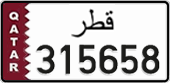 315658, Kia Picanto , License plate of Qatar