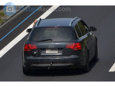 J 0008, Audi A4 , License plate of Andorra