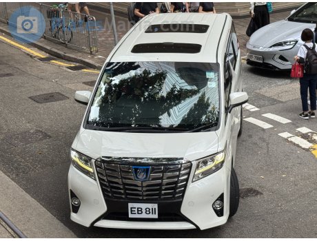EB 811, Toyota Alphard , License plate of Hong Kong