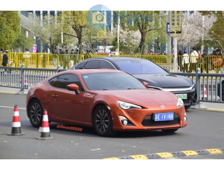 苏E·1V1N8, Toyota 86 (Suzhou Prefectural City) License plate of China