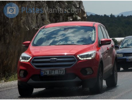 34 AFT 173, Ford Kuga (İstanbul) License plate of Turkey