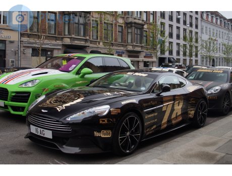 16 AG, Aston Martin Vanquish (Ayrshire) License plate of the United Kingdom