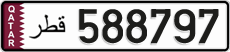 588797, Toyota Land Cruiser , License plate of Qatar