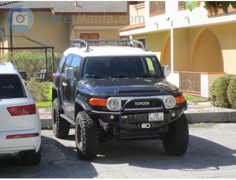 QQ HJ 913, Toyota FJ Cruiser (Export license plates) License plate of ...