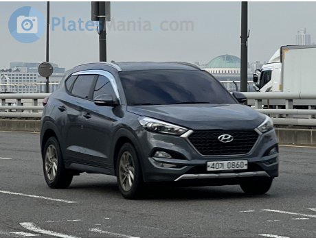 40거 0860, Hyundai Tucson , License plate of South Korea