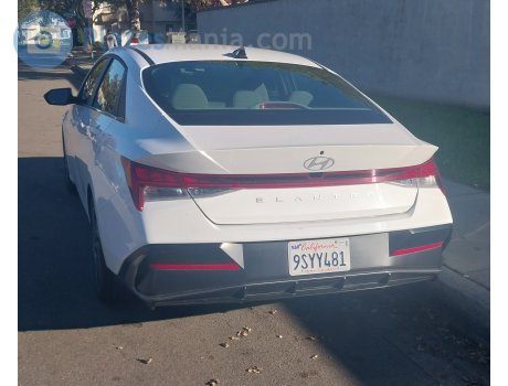 9SYY481, Hyundai Elantra (California) License plate of the USA