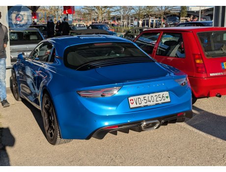 VD 540256, Alpine A110 (Vaud) License plate of Switzerland