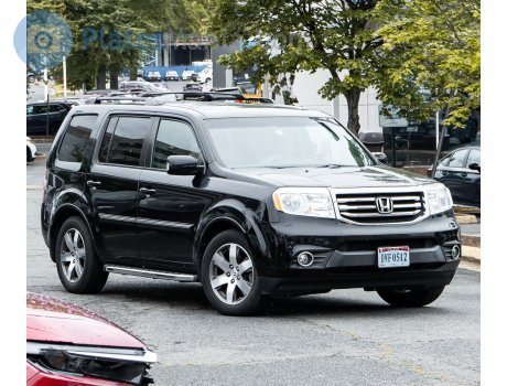 DVF 0512, Honda Pilot (Thailand) License plate of the USA / Federal ...
