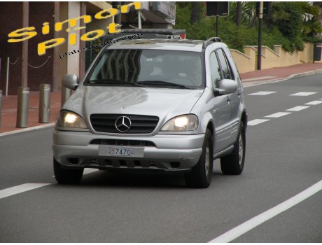 7470, Mercedes-Benz M-Klasse , License plate of Monaco