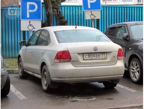с804ее77, Volkswagen Polo (Moscow City) License plate Russia