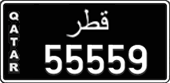 55559, Mitsubishi L200 , License plate of Qatar