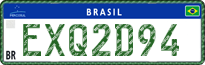 EXQ2D94, Mitsubishi Triton (São Paulo) License plate of Brazil