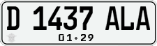 D 1437 ALA, Mercedes-Benz GLC-Klasse (West Java (Bandung)) License ...