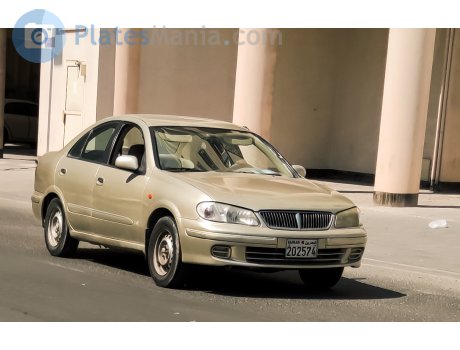 202574, Nissan Sunny , License plate of Bahrain