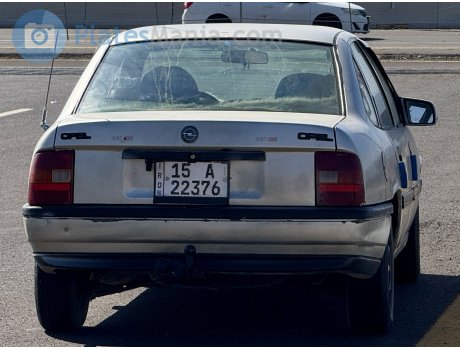15 A 22376, Opel Vectra (Al Anbar Governorate) License plate of Iraq