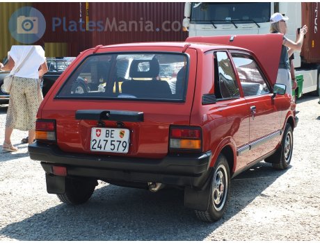 BE 247579, Suzuki Alto (Bern) License plate of Switzerland