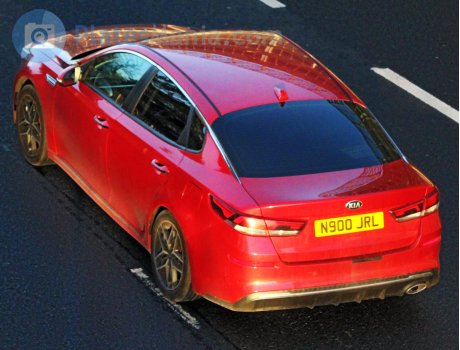 N900 JRL, Kia Optima (Truro) License plate of the United Kingdom