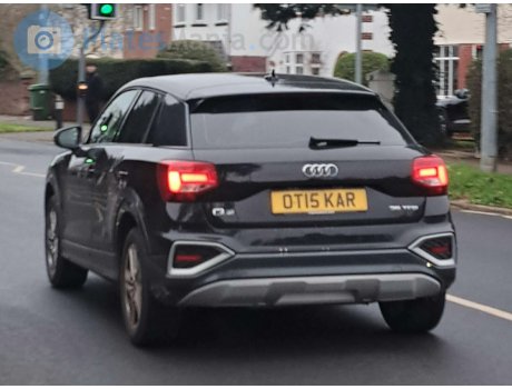 OT15 KAR, Audi Q2 (Oxford) License plate of the United Kingdom