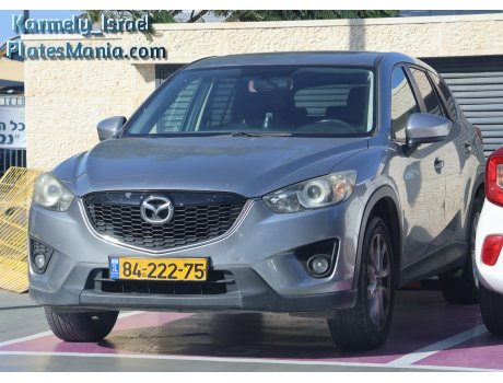 84-222-75, Mazda CX-5 , License plate of Israel