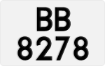 BB 8278, Toyota Corolla , License plate of Hong Kong