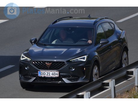 DD 21404, Cupra Formentor , License plate of Denmark