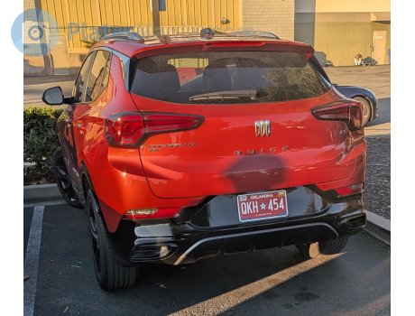 QKH-454, Buick Encore (Oklahoma) License plate of the USA