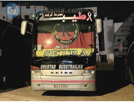 20 A 92331, Setra 400-Series (Diyala Governorate) License plate of Iraq