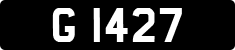 G 1427, AC Cobra License plate of Gibraltar