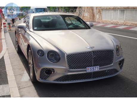 S971, Bentley Continental , License plate of Monaco
