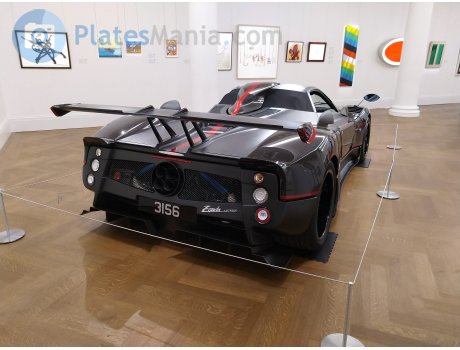 3156, Pagani Zonda , License plate of Guernsey
