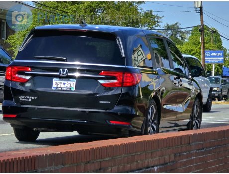 RPY 333, Honda Odyssey (South Carolina) License plate of the USA