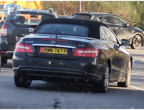 RMN 747P, Mercedes-Benz E-Klasse (Isle of Man) License plate of the ...