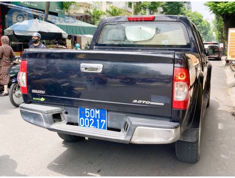 50M-002.17, Isuzu D-Max (Ho Chi Minh Municipality) License plate of Vietnam