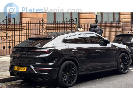 LM25 ZGY, Lamborghini Urus (Borehamwood (Stanmore)) License plate of ...
