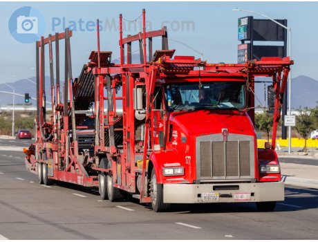 06-AG-1B, Kenworth T800 (Federal license plates) License plate of Mexico
