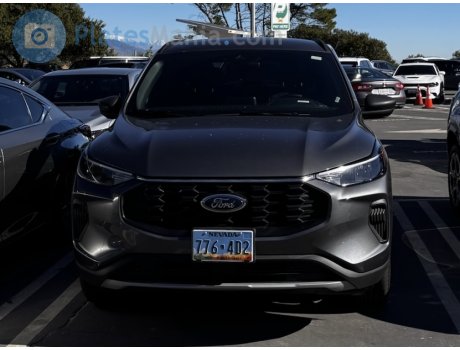 776-4D2, Ford Escape (Nevada) License plate of the USA