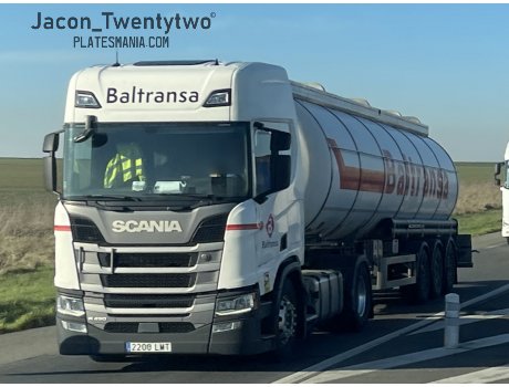 2200 LMT, Scania R-Series , License plates of Spain