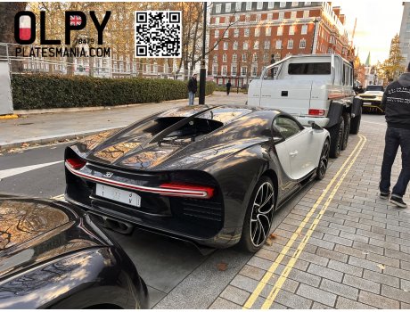 ‎١‎ ‎ى‎ / 1 V, Bugatti Chiron License plate of Saudi Arabia