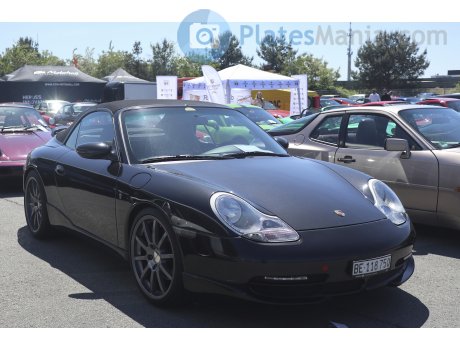 BE 118750, Porsche 911 (Bern) License plate of Switzerland