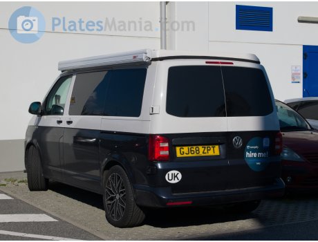 GJ68 ZPT, Volkswagen Transporter (Maidstone) License plate of the ...