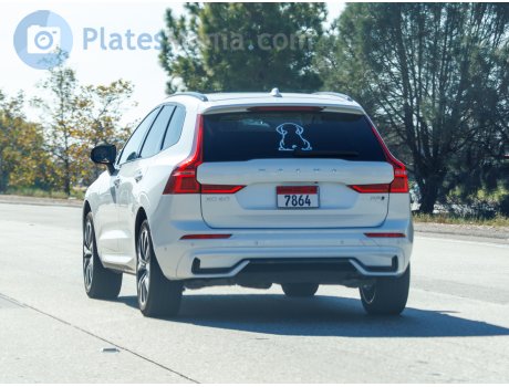 7864, Volvo XC60 , License plate of Bahrain