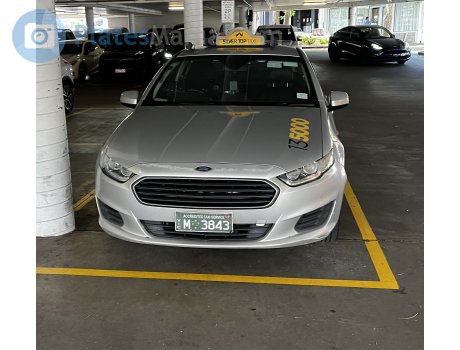 M-3843, Ford Falcon (Victoria) License plate of Australia